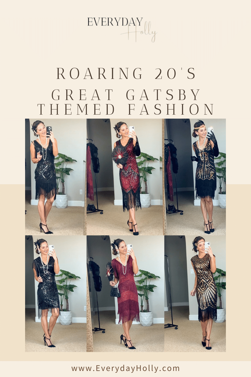 Great Gatsby | The Roaring 20's Themed Party Fashion - Everyday Holly